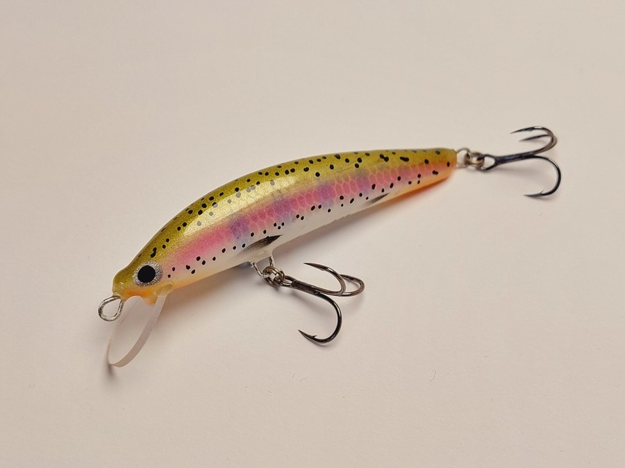 MINNOW 75 Classic Rainbow Trout, Wobbler Kunstköder Handmade - Z Wobbler
